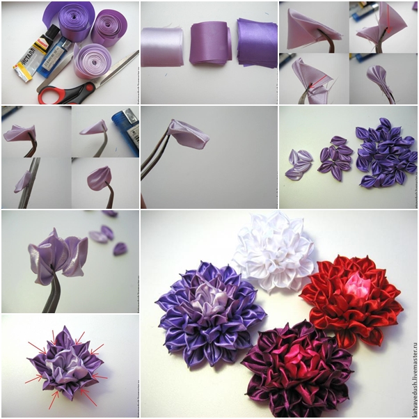 Kanzashi Flower Tutorial