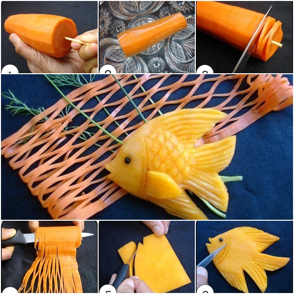 Carrot Carving Step By Step